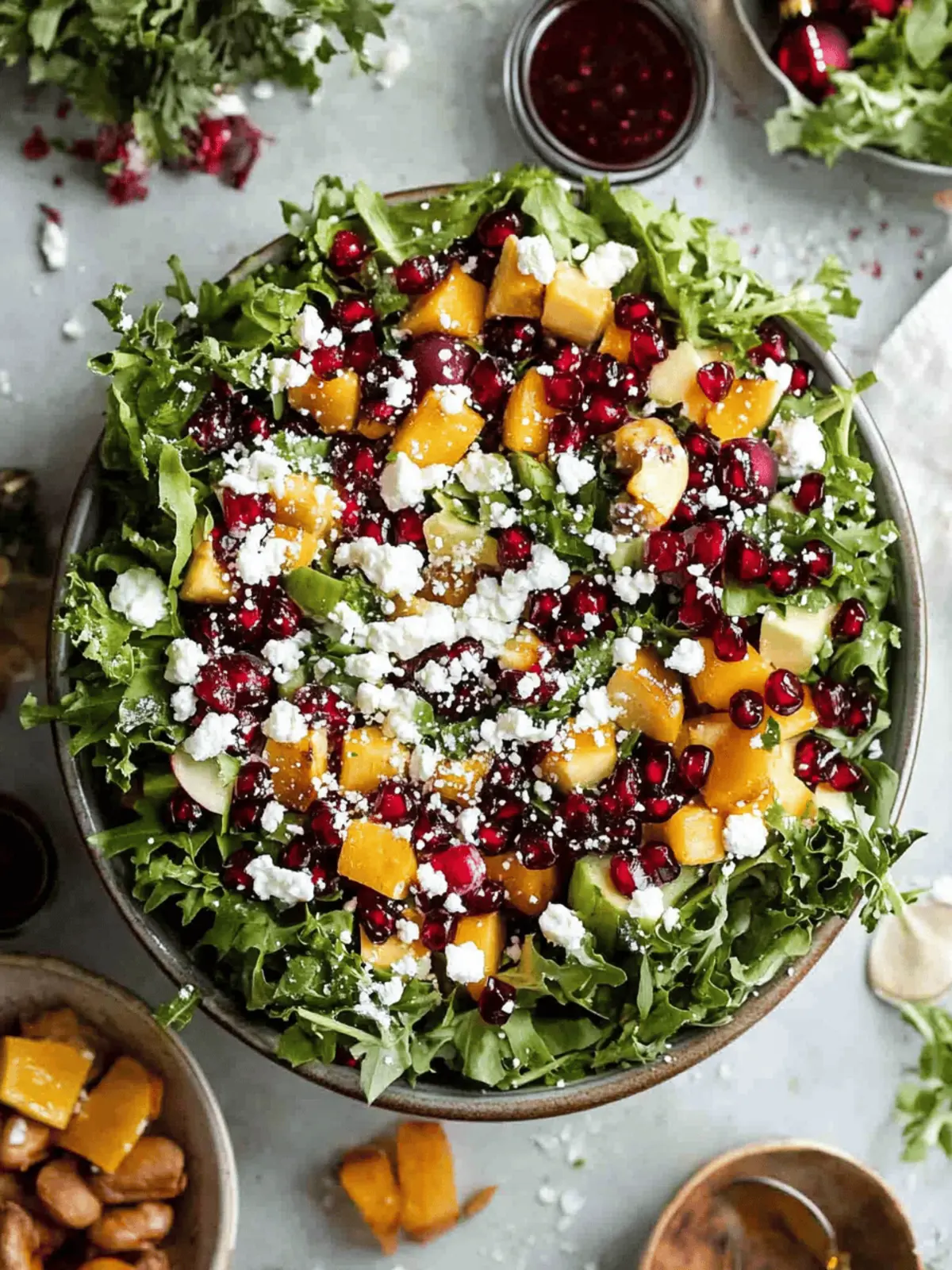 Delicious Christmas Salad with Persimmons and Pomegranate Treats ...