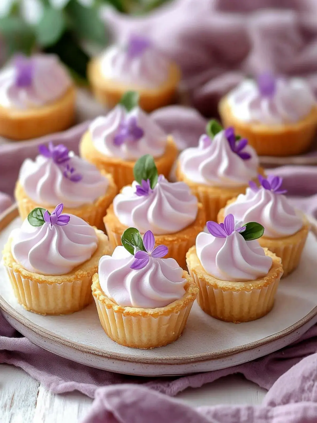 Mini Lemon Tart with Lilac Meringue for a Dreamy Dessert Escape ...