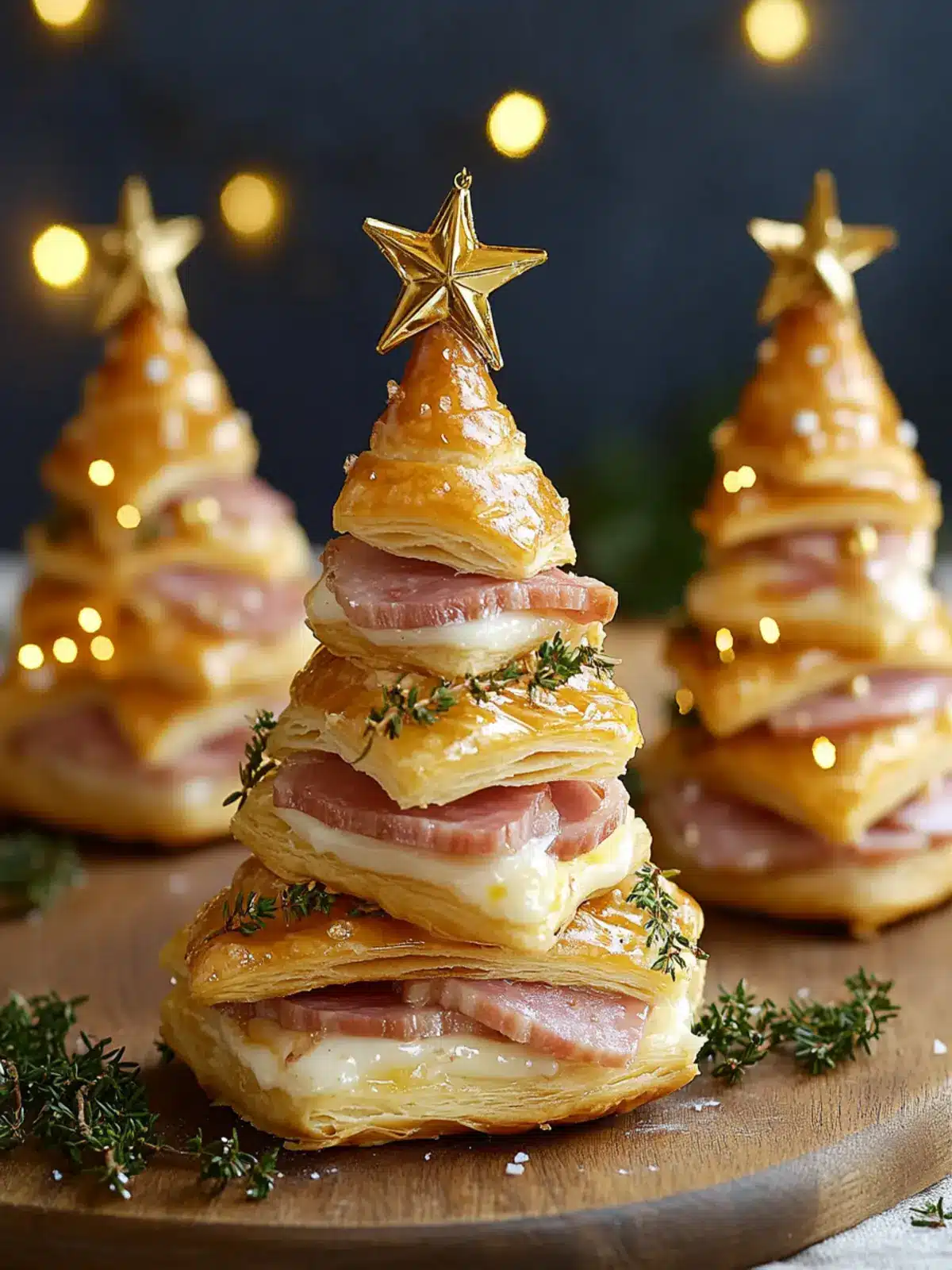 Ham & Cheese Puff Pastry Christmas Trees: Festive & Fun Treats ...