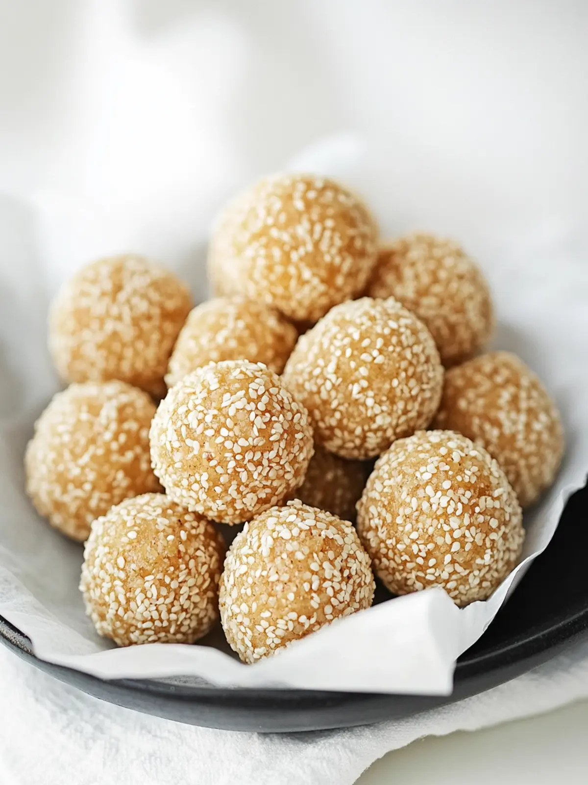 Delicious Sesame Balls Filled with Sweet Red Bean Bliss - Quickest Recipes