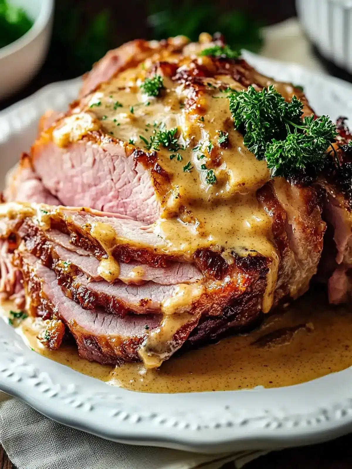 Slowcooker Creamy Mustard Pulled Ham for Effortless Comfort - Quickest ...
