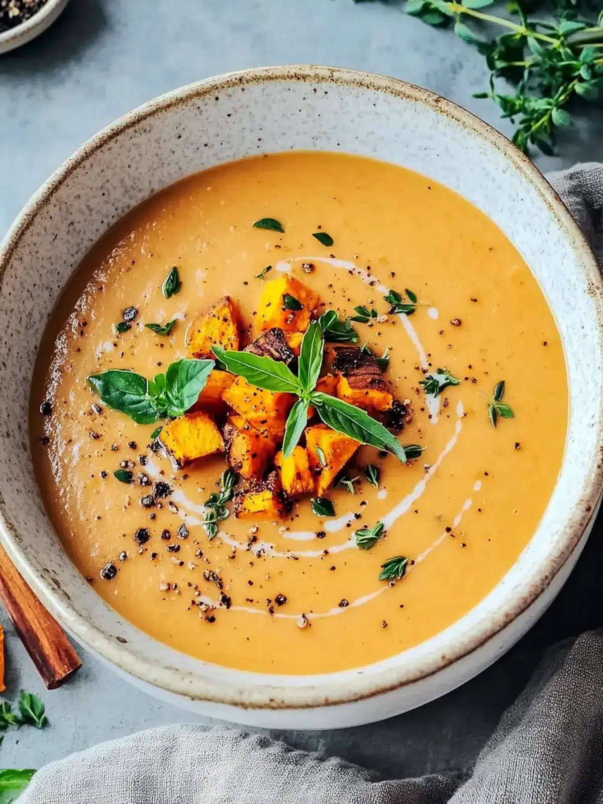 Hearty Roasted Italian Sweet Potato Soup You’ll Crave - Quickest Recipes
