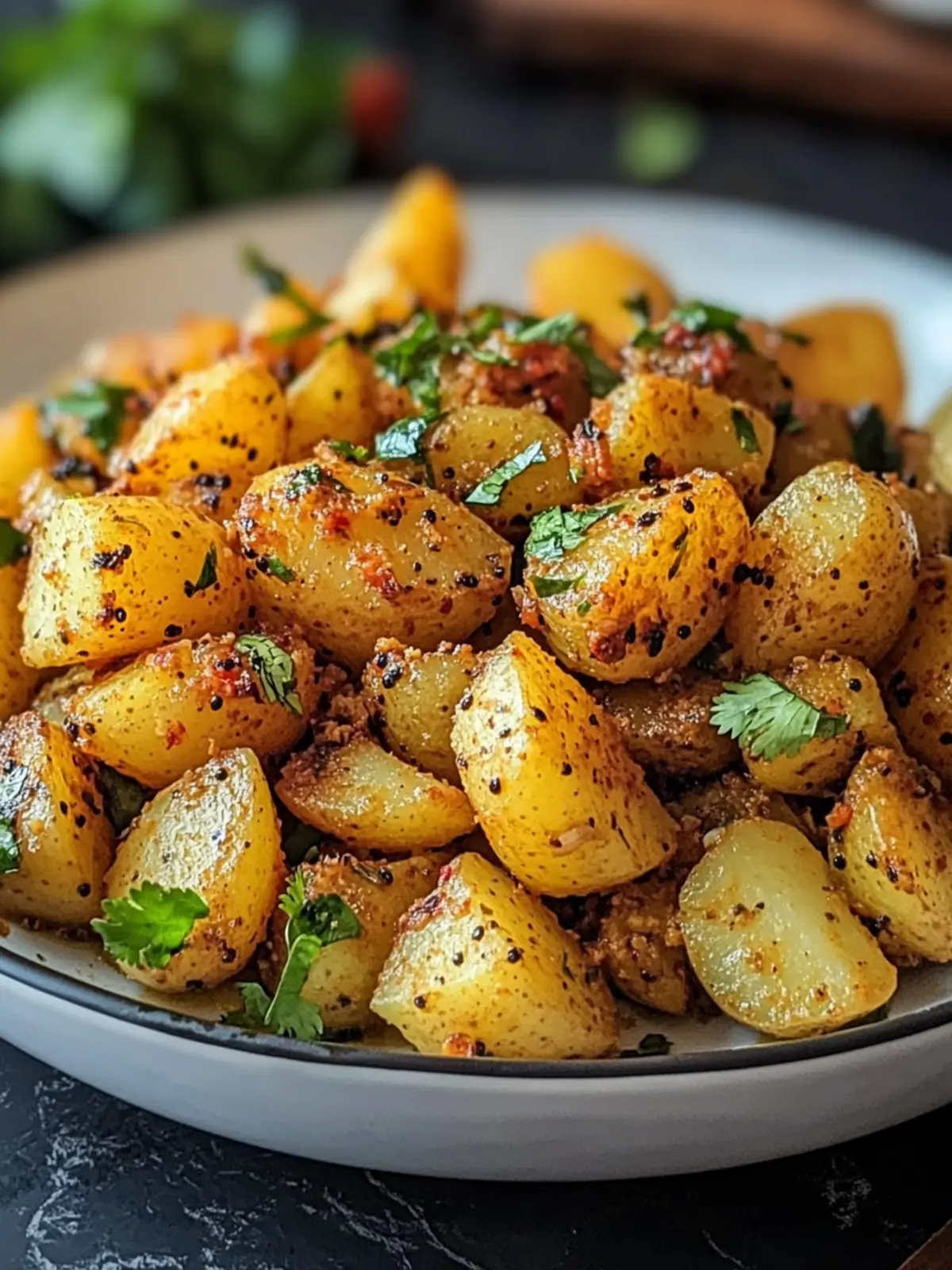 Crispy Spicy Indian Potatoes: A Flavor-Packed Vegan Treat - Quickest ...