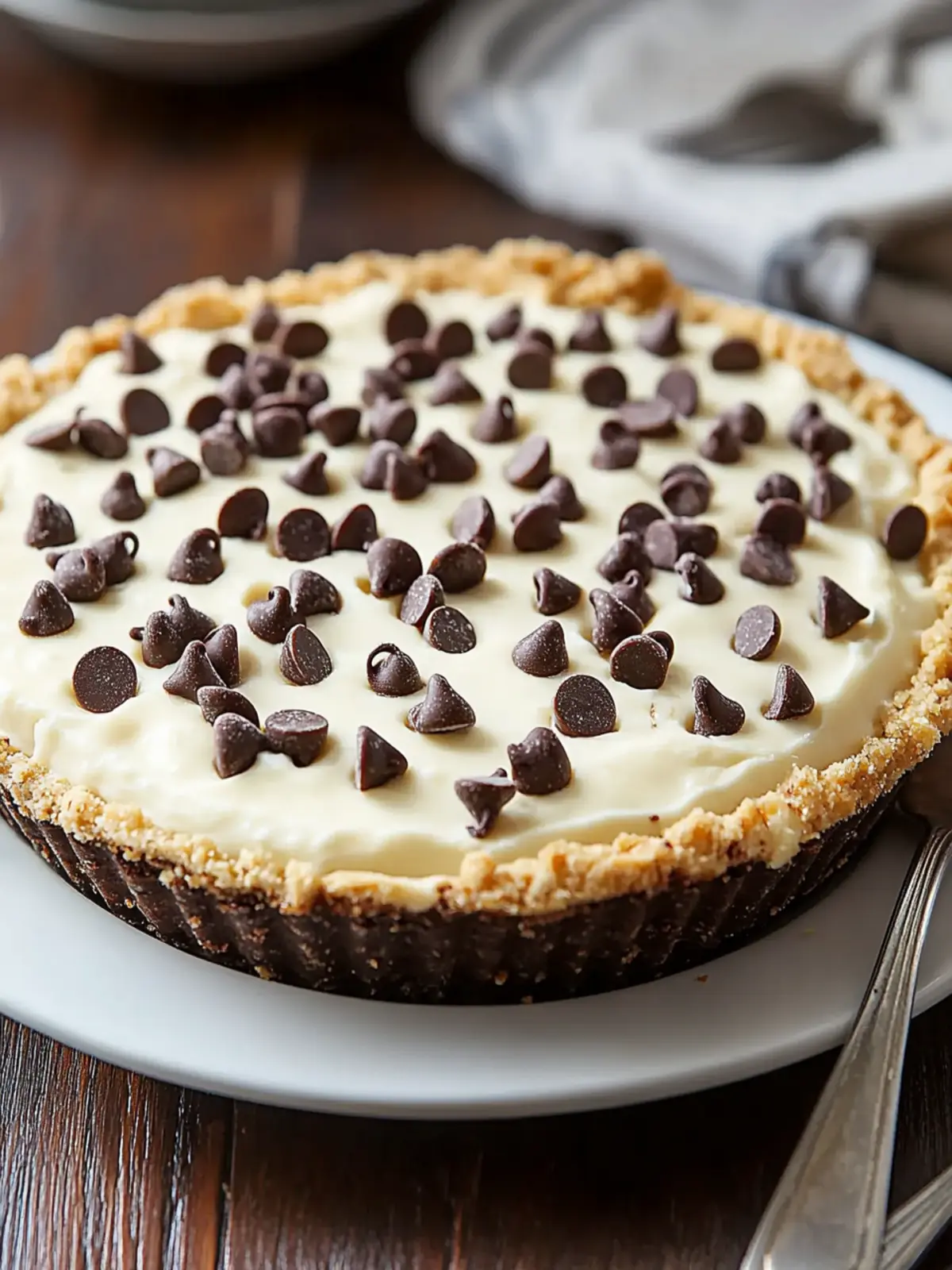 Indulge in Chocolate Chip Cannoli Pie: Easy Italian Bliss - Quickest ...