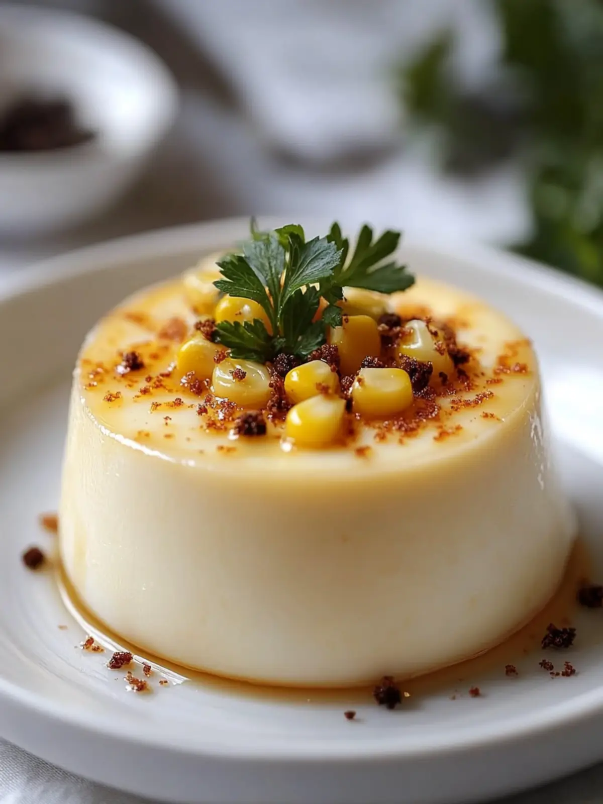 Savory Roasted Corn Panna Cotta with Zesty Chili-Lime Oil - Quickest ...