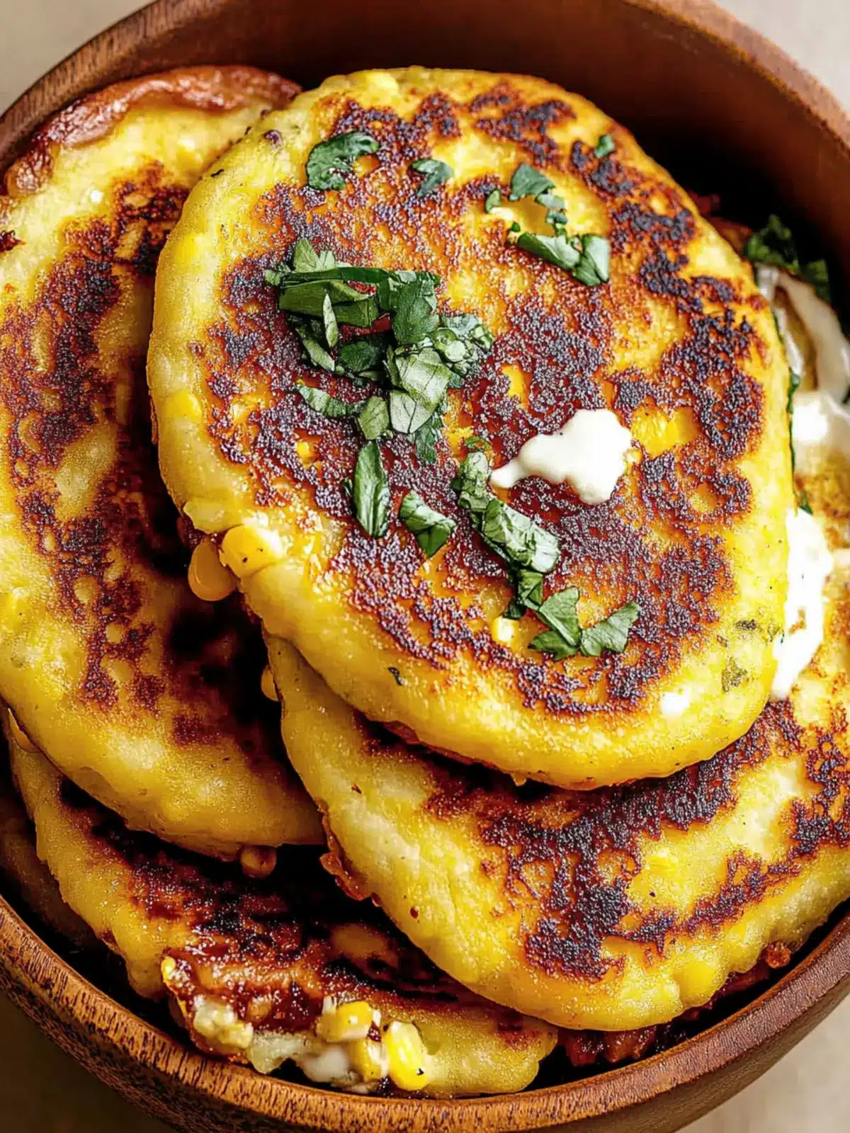 Irresistible Venezuelan Sweet Corn Cachapas with Gooey Cheese ...