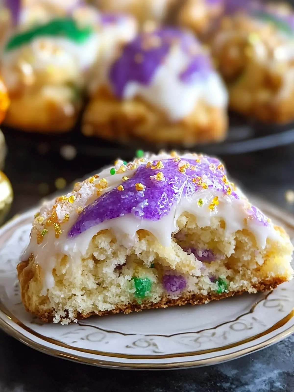 Irresistible King Cake Scones to Sweeten Your Day - Quickest Recipes