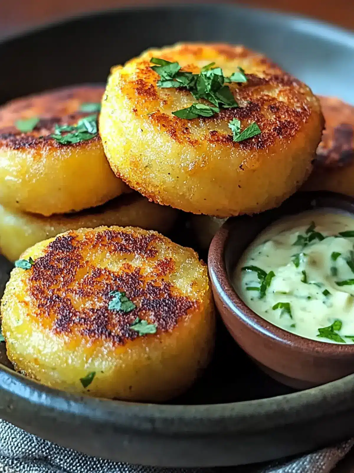 Crispy Caribbean Yucca Cakes with Garlic-Lime Mojo Magic - Quickest Recipes