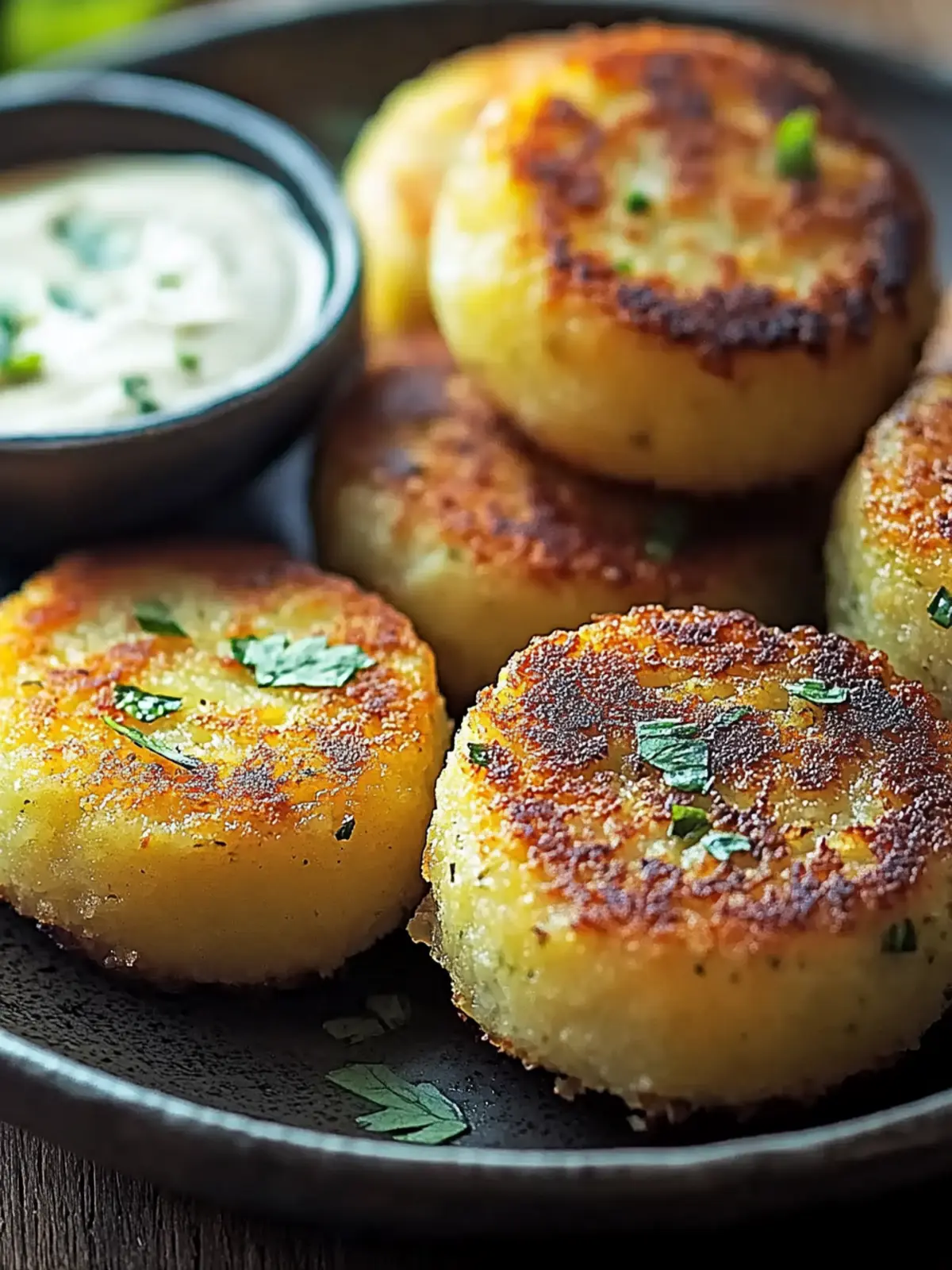 Crispy Caribbean Yucca Cakes with Garlic-Lime Mojo Magic - Quickest Recipes