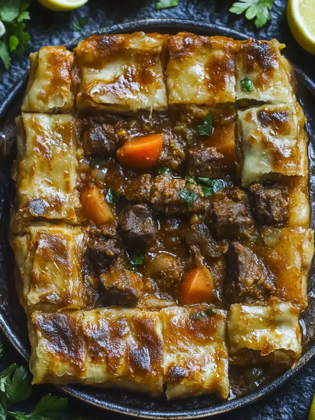 Savor Authentic Egyptian Beef Goulash in Flaky Phyllo Delight ...