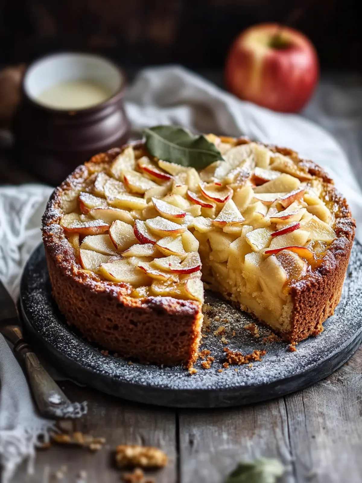 Irresistible Irish Apple Cake with Creamy Custard Sauce Recipe ...