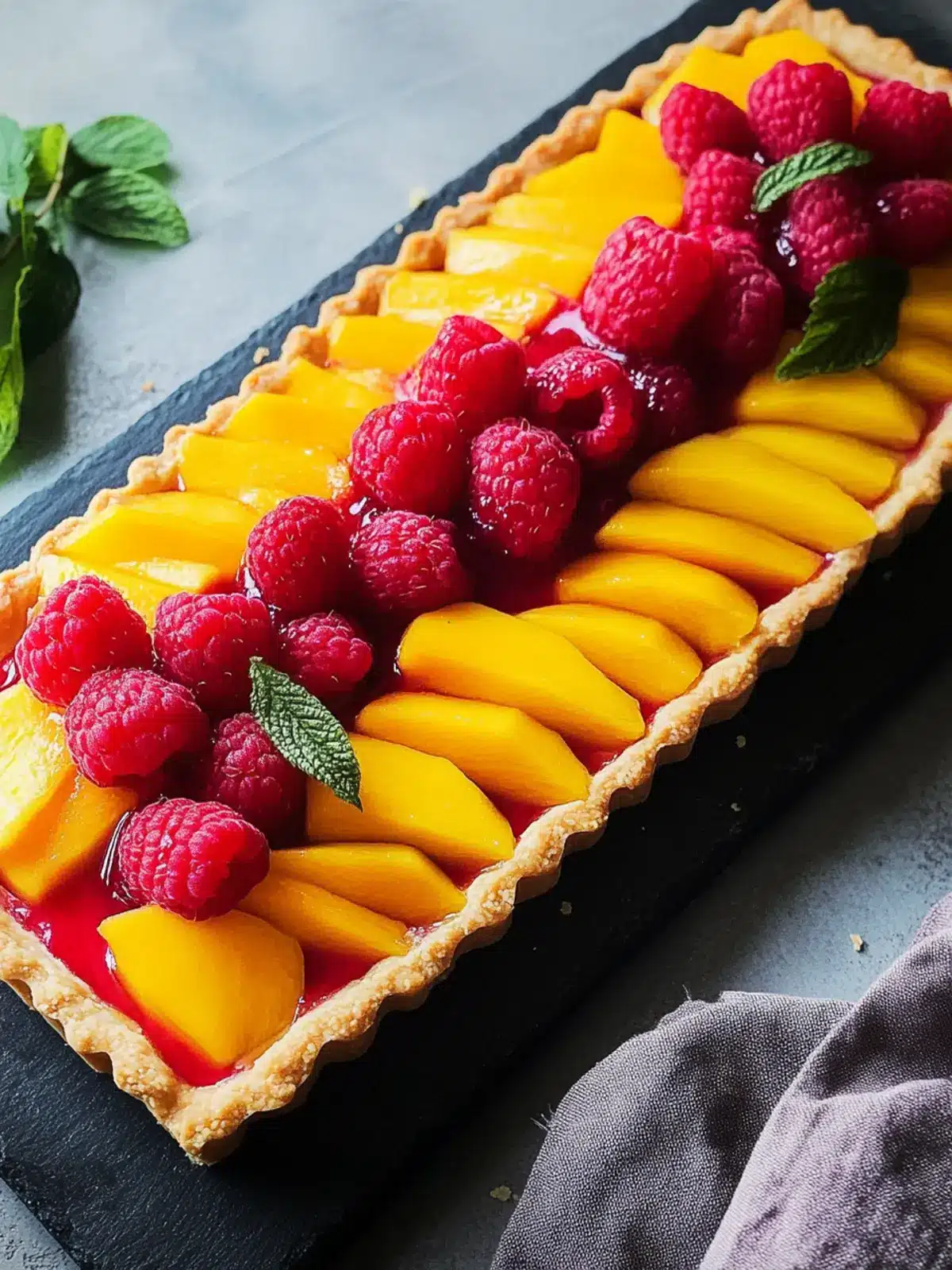 Mouthwatering Raspberry Mango Tart That's Easy to Make - Quickest Recipes
