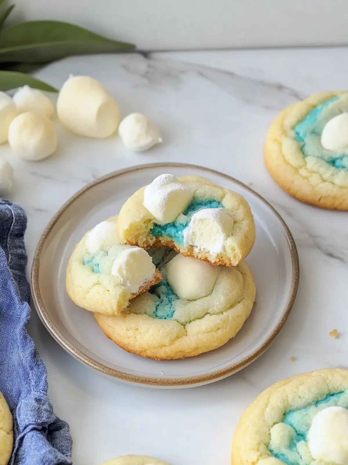 Vibrant Marshmallow Cheesecake Cookies for Earth Day Cheer - Quickest ...