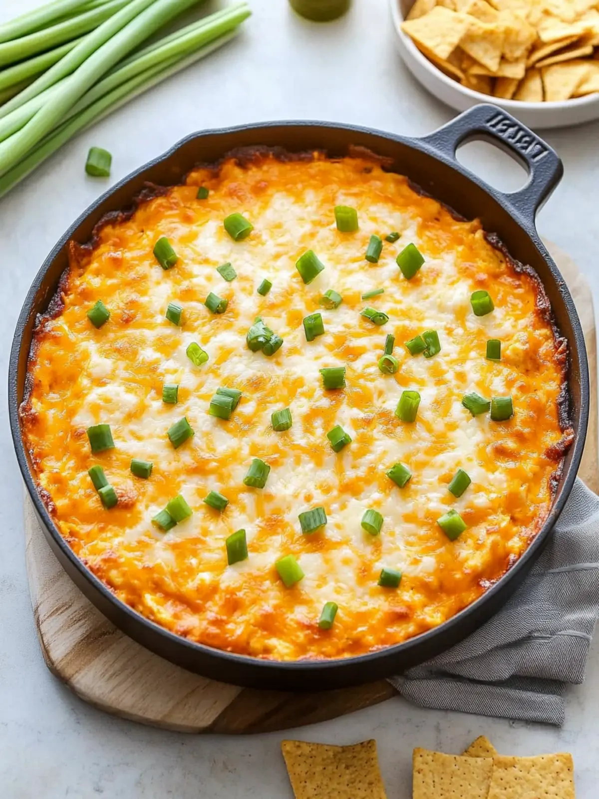 Best Cheesy Buffalo Chicken Dip with Ranch - Crowd-Pleaser! - Quickest ...